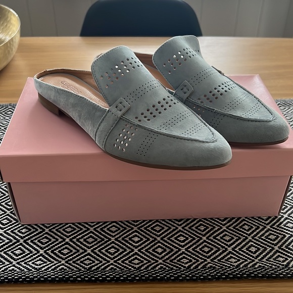 Crown Vintage | Shoes | Mules Baby Blue | Poshmark